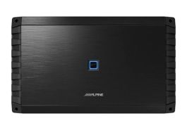 Alpine - S-Series Class D Mono Amplifier with Variable Crossovers - Black