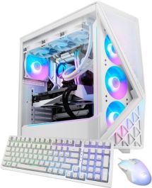 iBUYPOWER - Slate 9 White Gaming Desktop PC- Intel Core Ultra 9 285K ...