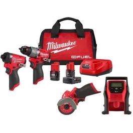 Milwaukee M12 FUEL 12-Volt Li-Ion Brushless Cordless Hammer Drill ...